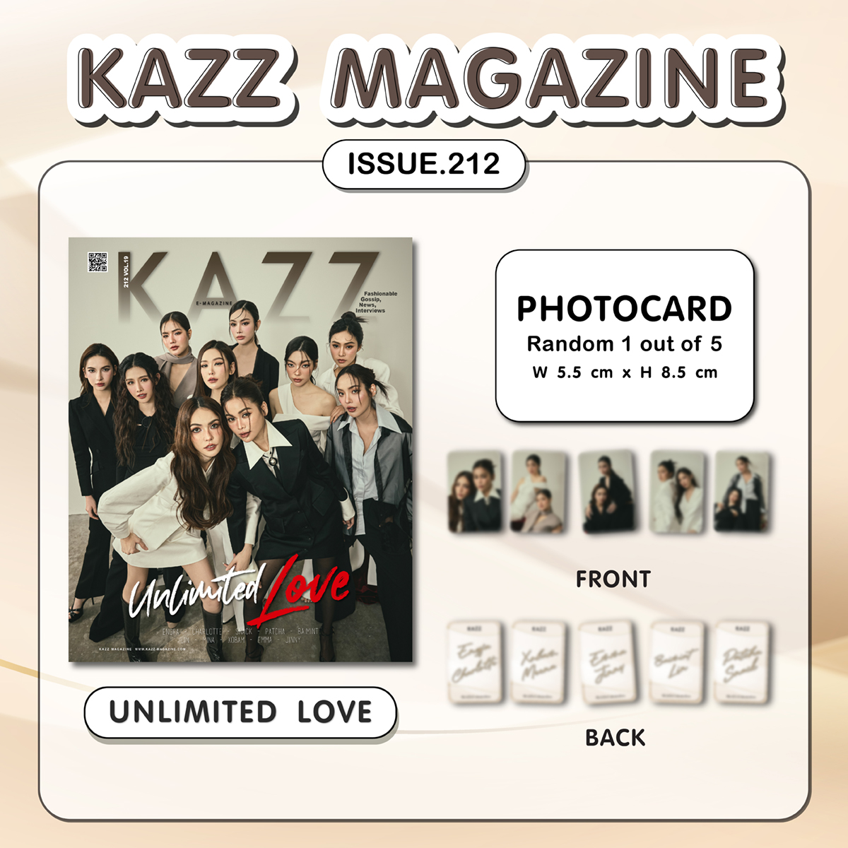 KAZZ 212 Unlimited Love – Engfa Charlotte Patcha Snack Baimint Lin ...